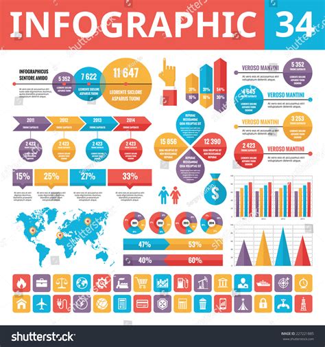 Infographic Design Elements Vector Set Stock Vector Shutterstock