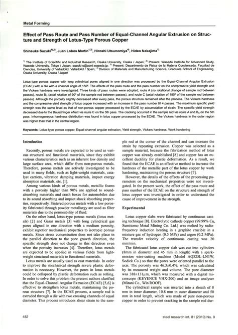 Pdf Effect Of Pass Route Steel Resinter812010482