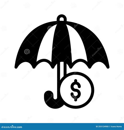 Finance Security Bank Account Protection Secure Money Vector Illustration Stock Vector