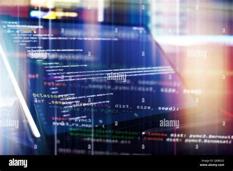 Monitor Closeup Of Function Source Code Abstract It Technology
