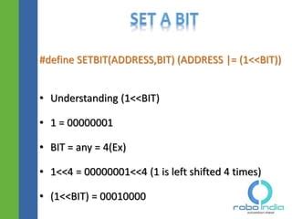 Single Bit Oprations In Avr Microcontroller PPTX