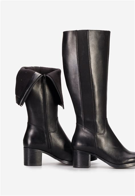 Γυναικειες δερματινες μποτες Palmira Μαύρα Zapatos