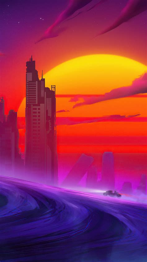 Synthwave Scifi City Artist Artwork Digital Art Hd 4k