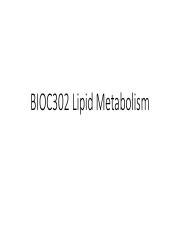 Lipid Metabolism Understanding Fatty Acid Oxidation And Course Hero