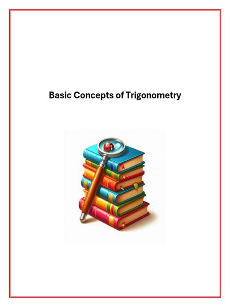 Basic Trigonometry Concepts Pdf Trigonometric Functions Trigonometry