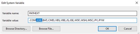 Windows 10 Node Wont Run From Cmd Unless The Exe Extension Is Added