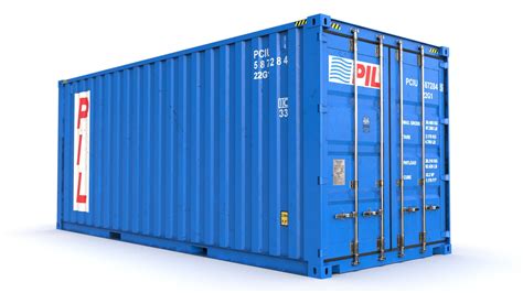 20 Ft Pil Standard Shipping Container 3d Model Turbosquid 2011953
