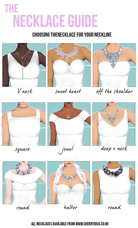 Choosing The Right Necklace For Your Neckline Fashion Tips Necklace
