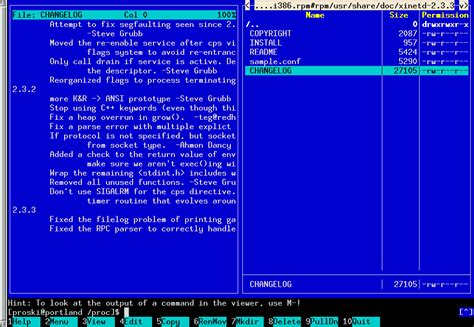 Midnight Commander Keyboard Shortcuts ‒ Defkey