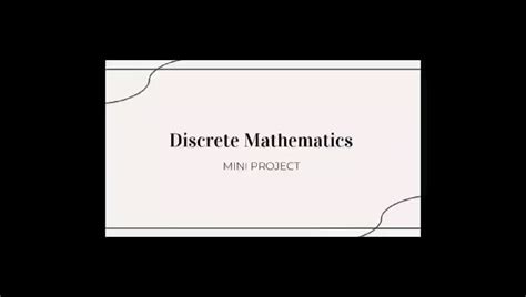 Presented Discrete Mathematics Project At Uet Lahore Ayesha Wasim