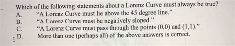 solved which of the following statements about a lorenz