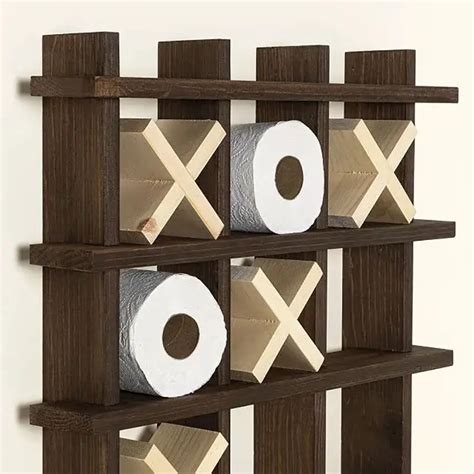 Playful Tic Tac Toe Toilet Paper Holder By Rick Salek Tuvie Design