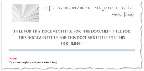 Vba When Using A Word Template The Enter Key Re Populates Bookmarks Rather Than Moving To The