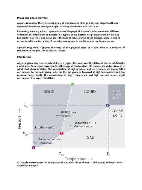 Phase And One Component System Pdf Phase Matter Phase Diagram