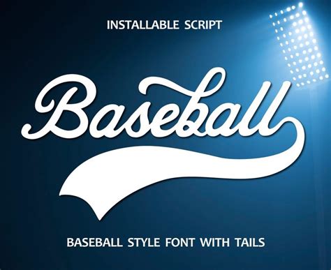 Baseball Font Baseball Script Baseball Font With Tails Softball Font Baseball Font Baseball Script Baseball Font With Tails Softball Font