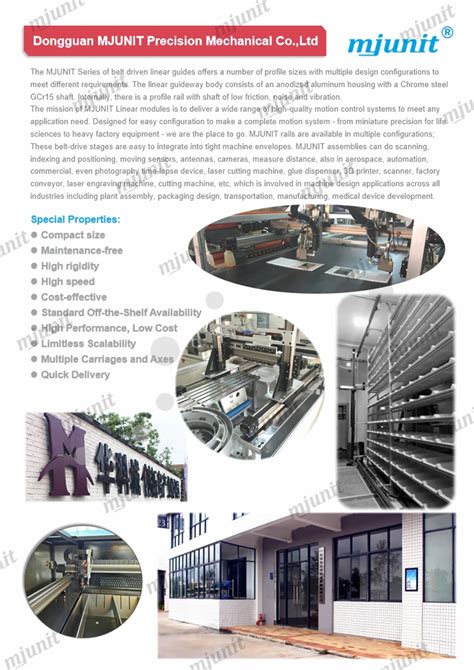 Mjunit Loading And Unloading Material Handling Slide Precision Stepper