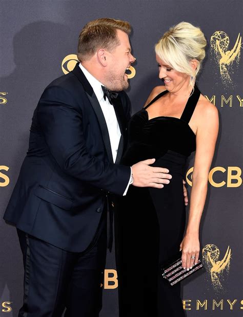 James Corden And Julia Carey At The 2017 Emmys Popsugar Celebrity