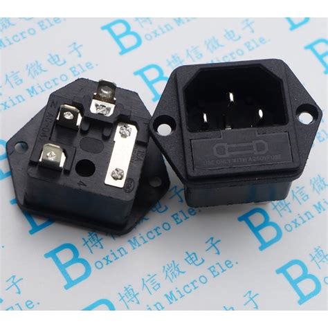 Ac 03 ซ็อกเก็ตพาวเวอร์ Ac พร้อมฟิวส์ซ็อกเก็ต Ac03 10a 250v Shopee