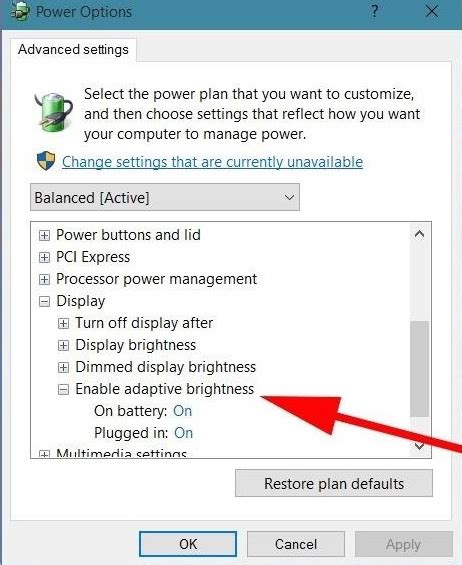 How To Disable Adaptive Brightness On Windows