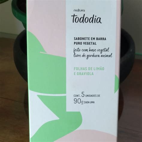 Natura Sabonete Em Barra Puro Vegetal Tododia Folha de Limão e Hortelã