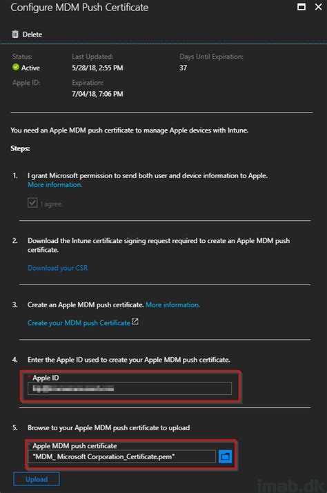 How To Renew Apple Push Certificate In Microsoft Intune Standalone Imab Dk