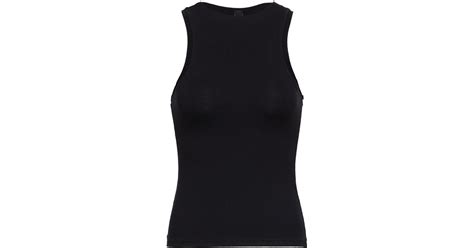 Skims Outdoor Mock Neck Tank In Black Lyst