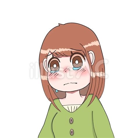泣き顔イラスト No 22586952／無料イラストフリー素材なら「イラストac」
