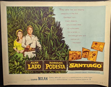 Lot Santiago Starring Alan Ladd And Rossana Podesta 1956 Usa