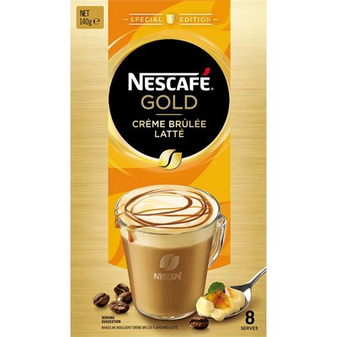 Nescafe Gold Coffee Sachets Crème Brulee Latte 8 Pack Woolworths