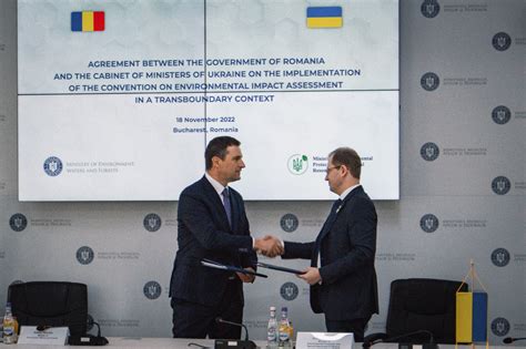 Miniștrii mediului din România și Ucraina au semnat Acordul pentru punerea în aplicare a