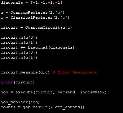 Introduction To The Diagonal Gate With Code Quantum Computing UK