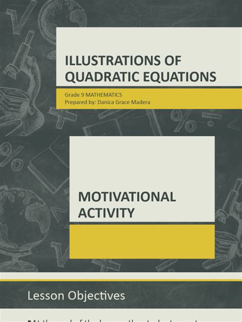 Illustrations Of Quadratic Equations Pdf Variable Mathematics