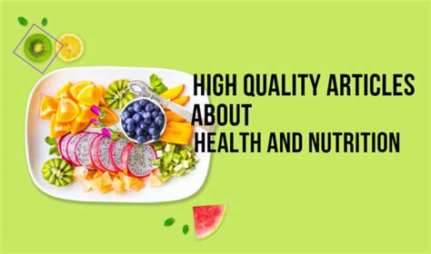 Write High Quality Articles About Health And Nutrition By Teolatro Fiverr