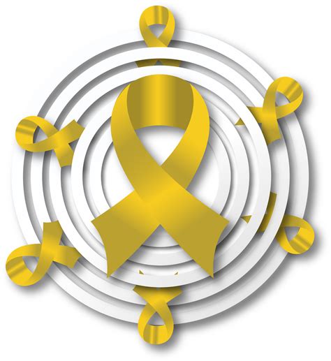 Yellow Awareness Ribbon 35630756 Png