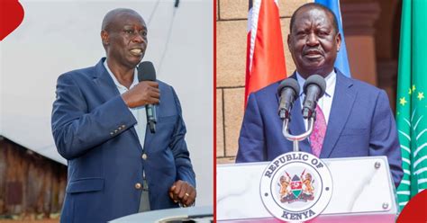 Raila Odinga Hints At Considering To Work With Rigathi Gachagua Hes