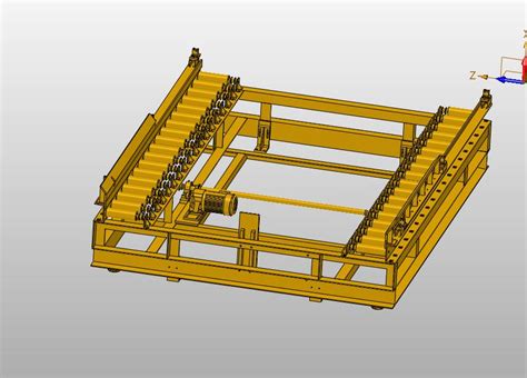 大承载双排滚筒电动输送机 STEP 模型图纸下载 懒石网