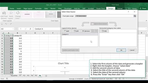 comparative boxplots in excel youtube