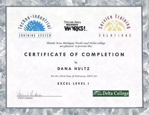 Excel Certificate I Ii And Iii 2007 Ppt