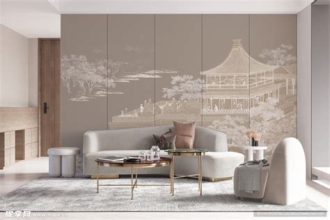 客厅场景设计图 3D设计 3D设计 设计图库 昵图网