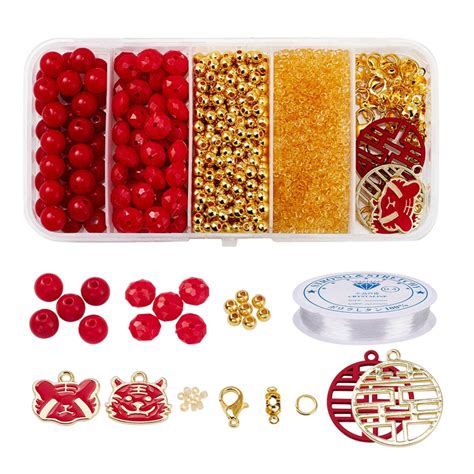 Bracelet Making With Elastic String Cords Loose Beads For Jewelry