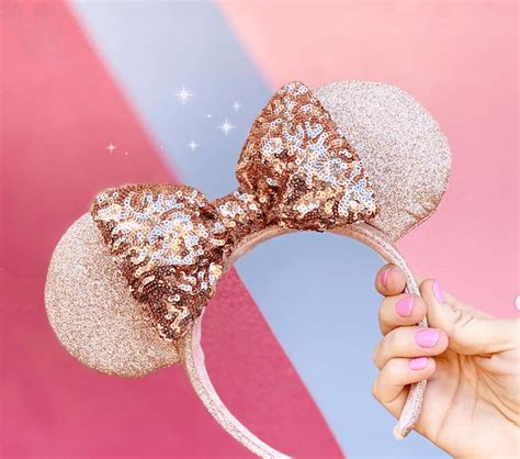 Your Next Obsession Briar Rose Gold Minnie Mouse Ears Rose Gold