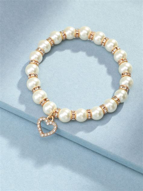 Heart Charm Beaded Bracelet Artofit
