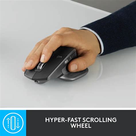 Logitech Mx Master 2s Bluetooth Wireless Laser Mouse With Hyper Fast Scrolling Wireless Graphite