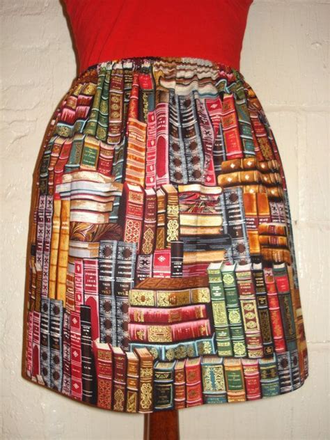Cute Book Theme Skirt Book Print Library Books Book Themes Classic Books Printed Skirts