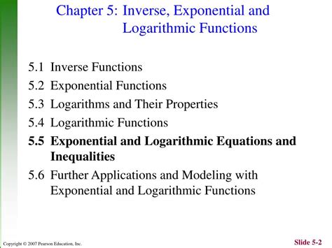 PPT Chapter Inverse Exponential And Logarithmic Functions PowerPoint Presentation ID