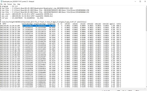 Elevation Difference After PPK Geotagging Using POS Event File Static Kinematic Processing