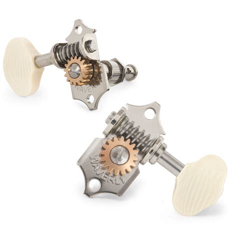 Waverly Guitar Tuners With Ivoroid Butterbean Knobs For Solid Pegheads Stewmac
