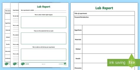 Science Practical Report Template 3 4 Science