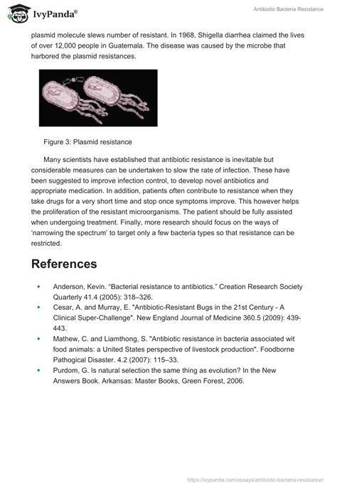 Antibiotic Bacteria Resistance 855 Words Essay Example