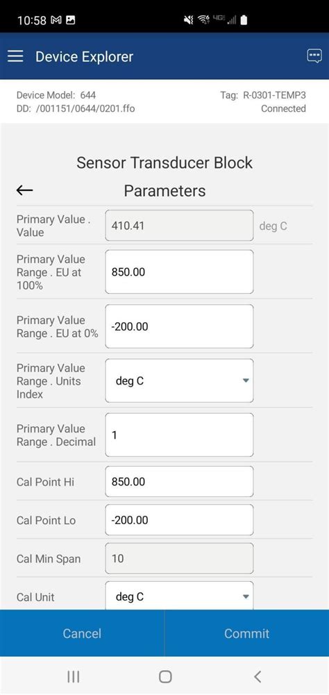 procomsol foundation fieldbus ff smart communicator for android